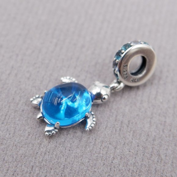 Pandora | Jewelry | New Pandora Murano Glass Sea Turtle Dangle Charm ...